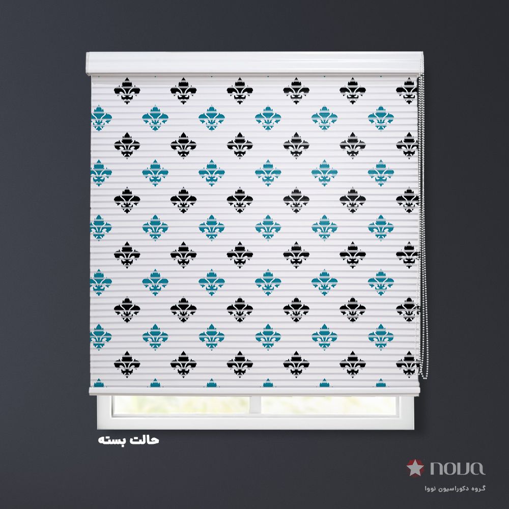 مشخصات و قیمت خرید پرده شب و روز 1 سانتی پترن کلاسیک طرح داماسک کد PAT-25